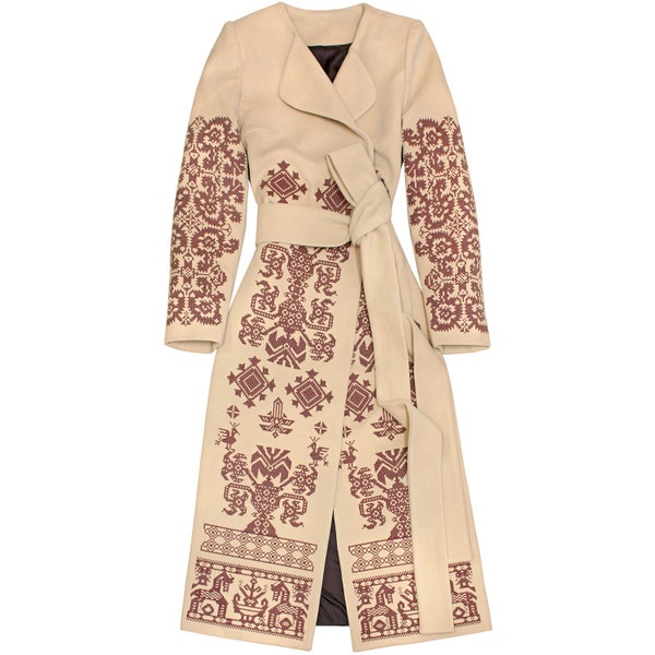 Embroidered Coat - Etsy