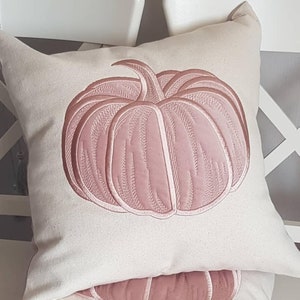 Fall Embroidered Pillow Cover Pumpkin Pillow Cover Fall - Etsy
