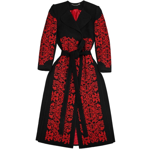 Embroidered Coat - Etsy