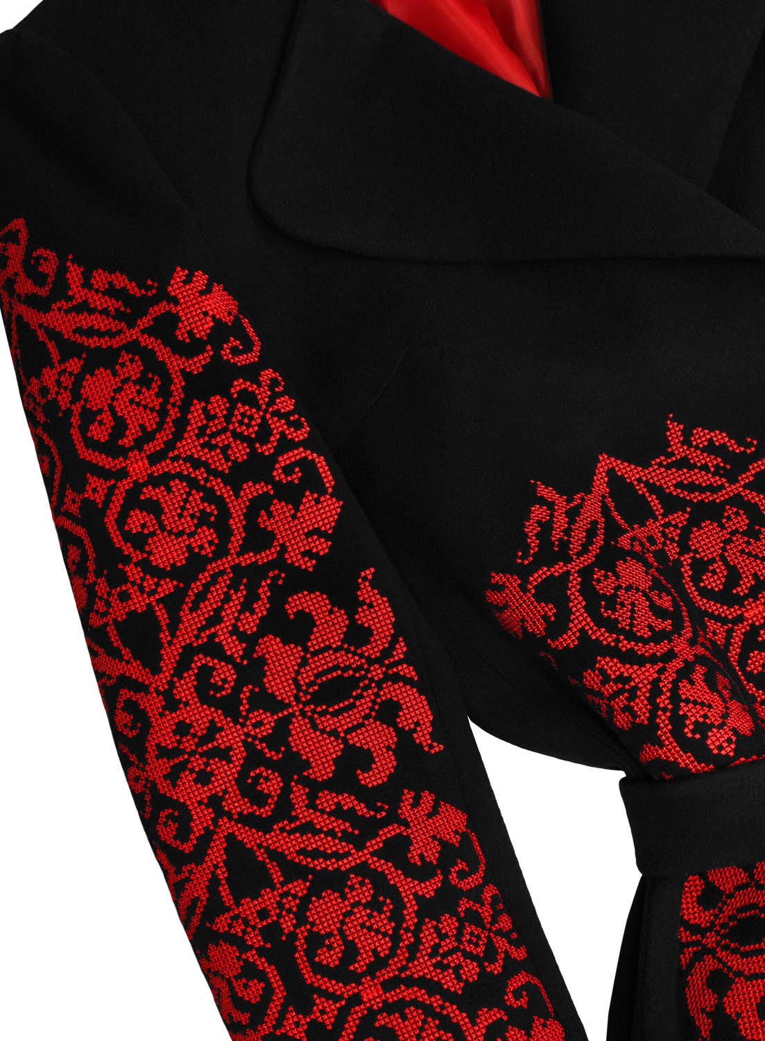 Black Embroidered Woolen Authentic Coat Traditional | Etsy