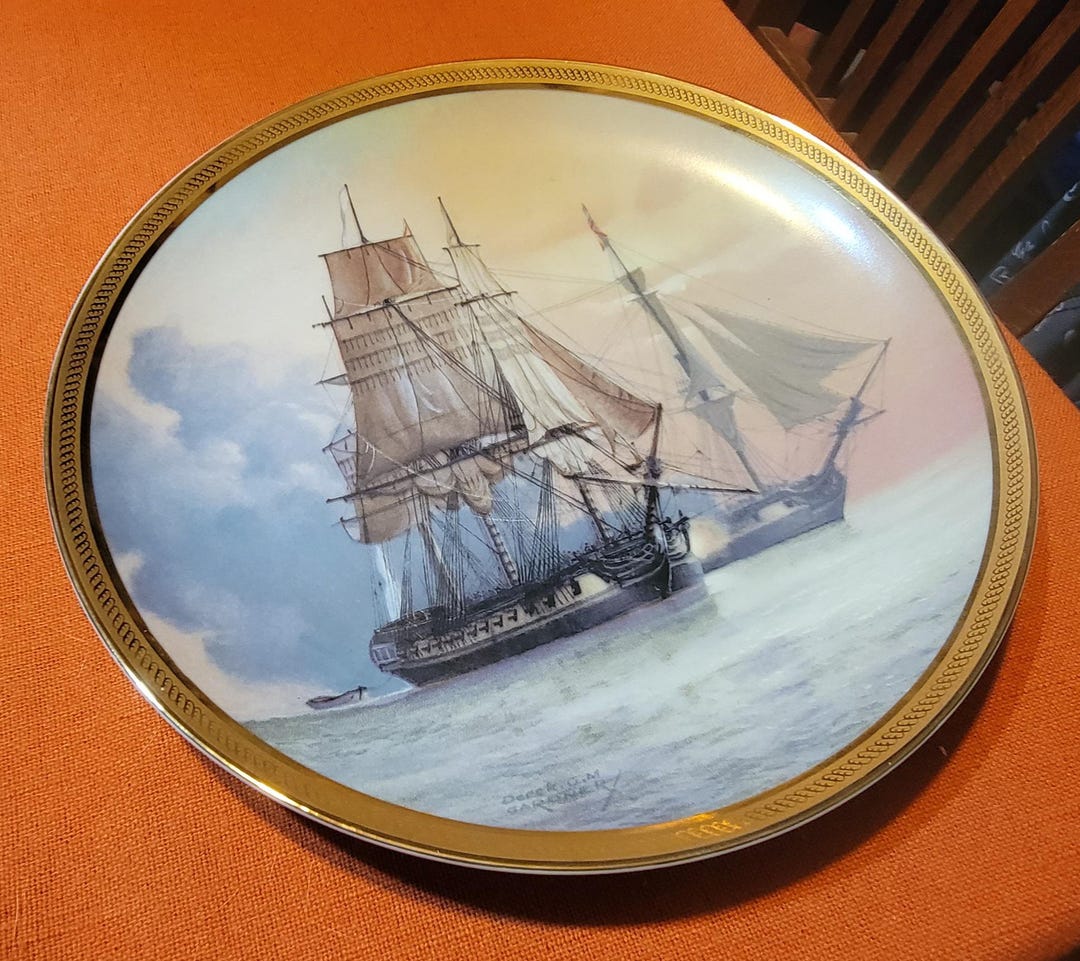 1986 Franklin Mint Great Ships Plates Set of 6 - Etsy