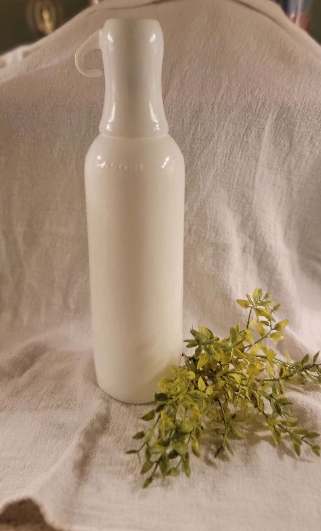 Vintage Casoni Ovoro White Milk Glass Reusable Decanter / Decorative ...