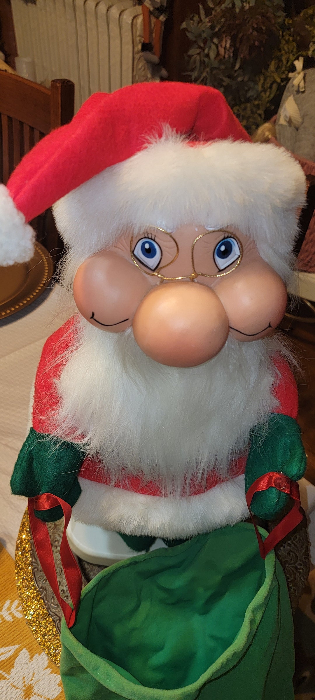 Santas Best Animated Santakins Christmas Vintage Santa Clause - Etsy