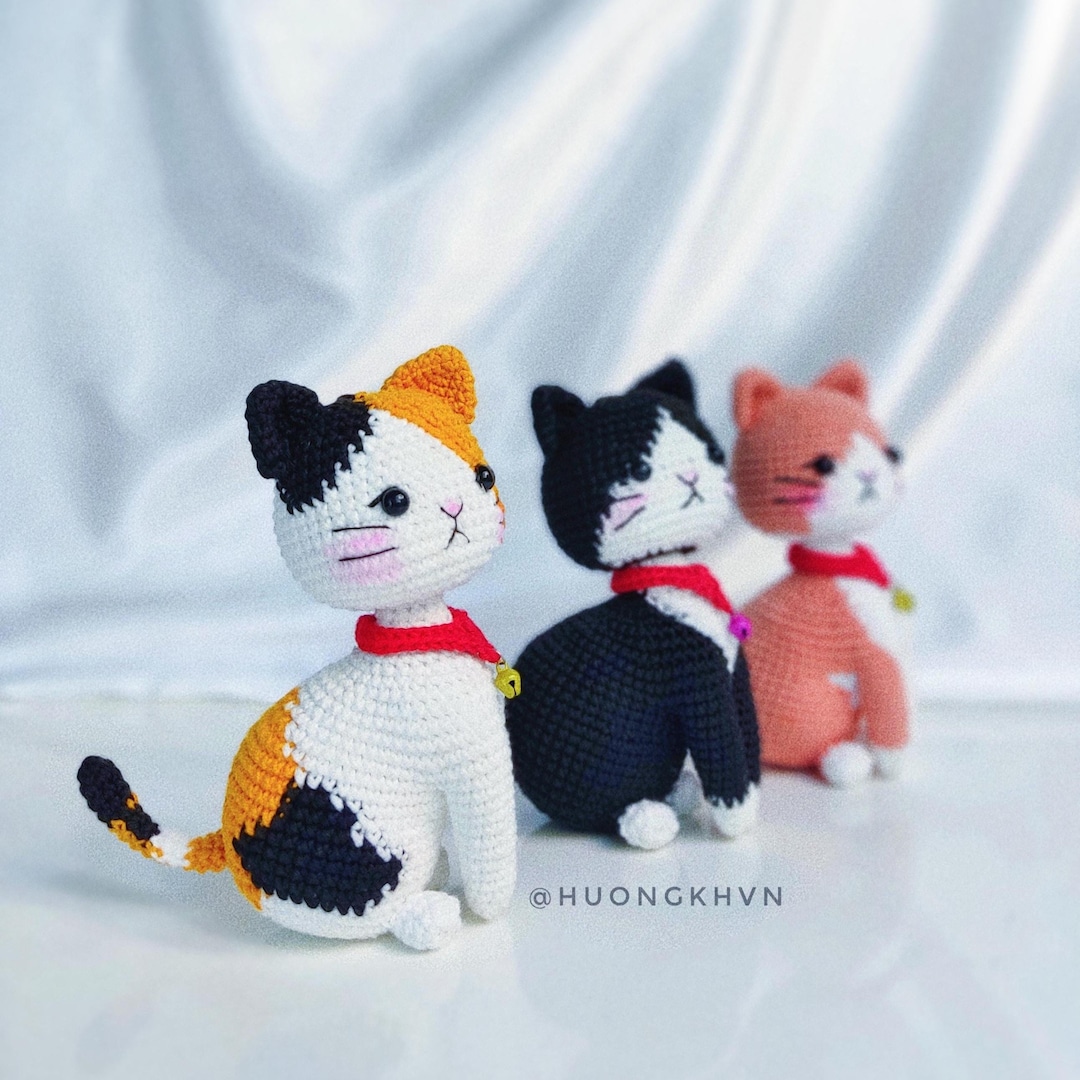Calico Kitten Amigurumi Crochet Pattern: Easy English US Terms (PDF) - Etsy