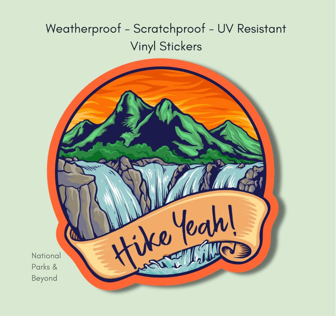 Hike Yeah Sticker or Decal With Free Shipping - Etsy