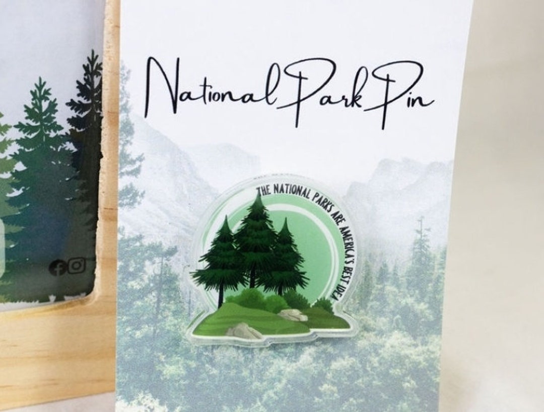 National Parks Are America's Best Idea Trees Pin - Etsy