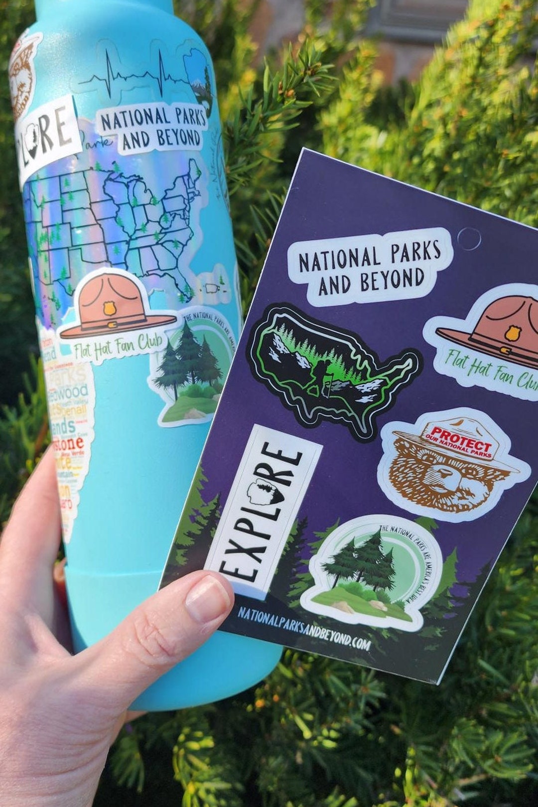 National Parks Sticker Sheet With 6 Waterproof and UV Resistant ...