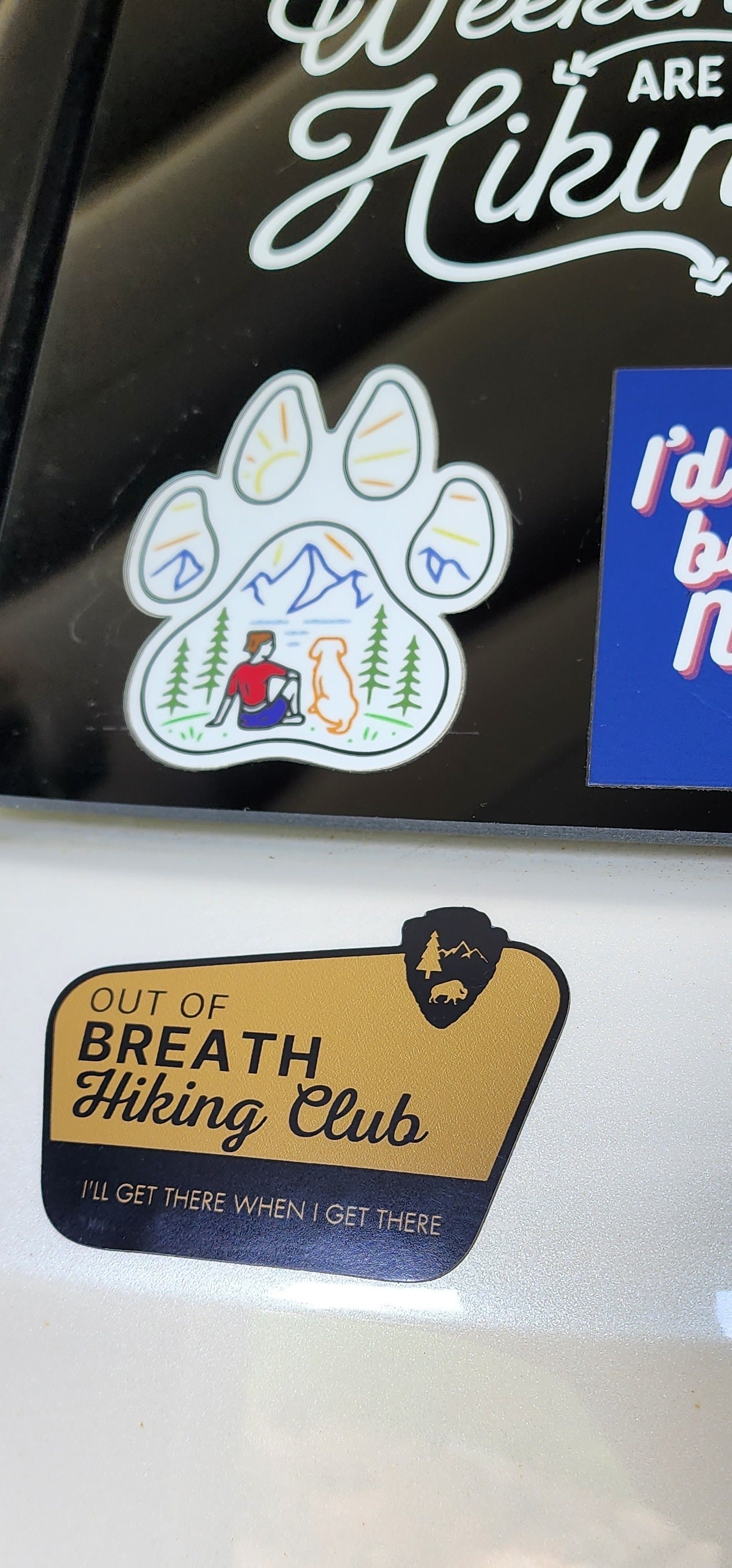 Out of Breath Hiking Club Sign Waterproof Magnet - Etsy