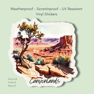 Canyonlands National Park Watercolor 3" Wide Sticker - Etsy