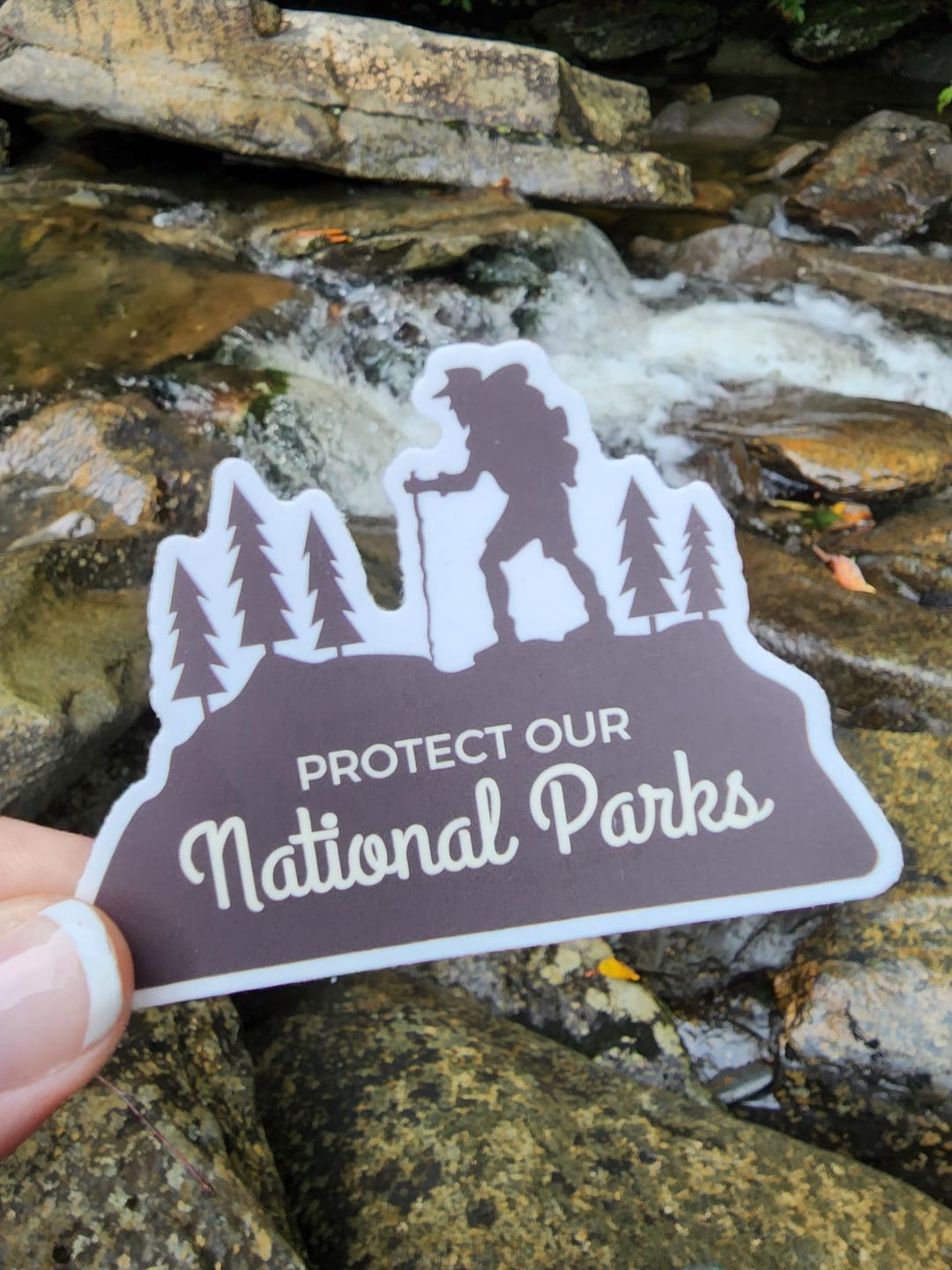 Protect Our National Parks Hiking Vinyl Sticker - Etsy