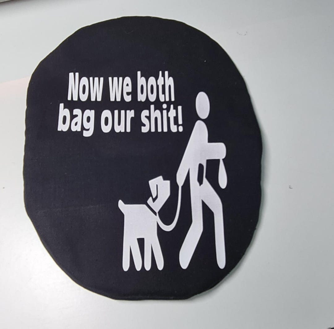 Now We Both Bag Our Sht Vinyl Decal Closed Bottom Stoma Bag Pouch Cover ...