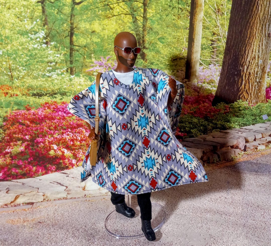 Doll Ponchos. Fits 11" One-sixth Scale Fashion Dolls. Several Prints ...