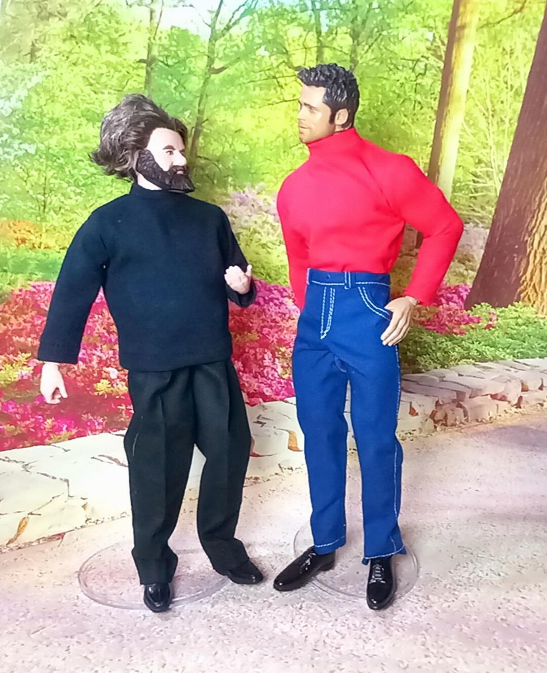 Large Belly and Muscle Action Figure Turtle Neck Shirts - Etsy