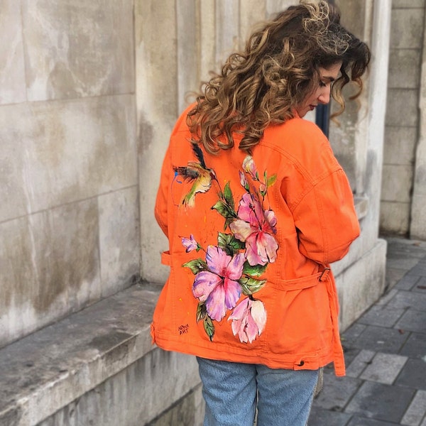 Painted Jackets - Etsy