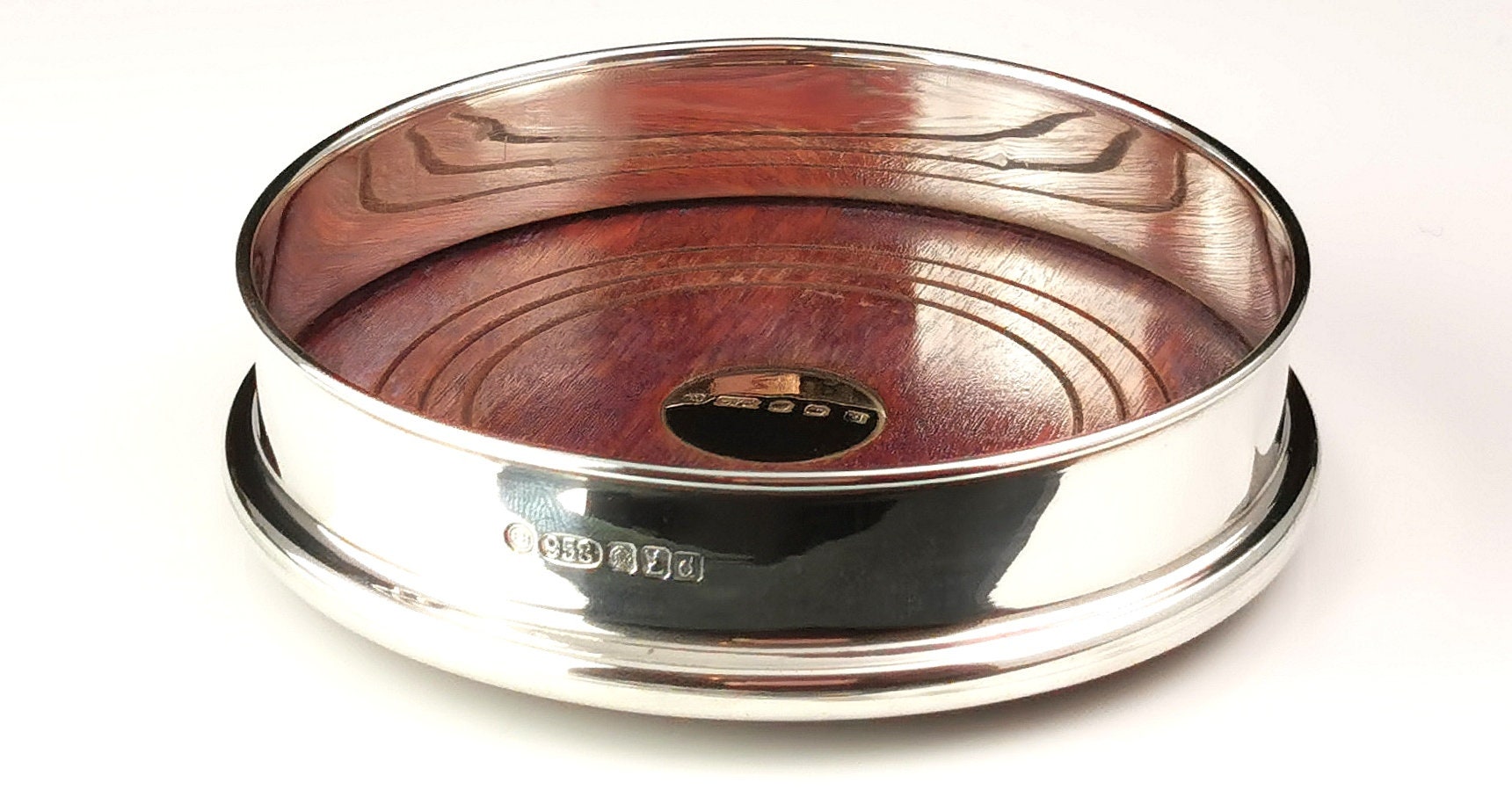 Vintage Britannia Silver and 9ct Gold Wine Coaster, Bottle Stand - Etsy