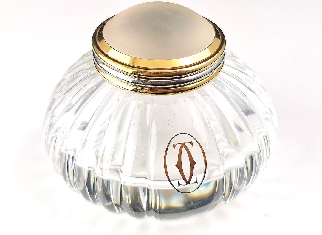 Vintage Must De Cartier Crystal Inkwell - Etsy