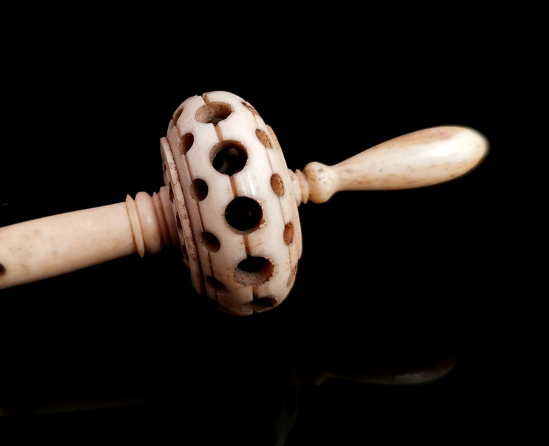 Antique Bone Baby Rattle and Whistle - Etsy
