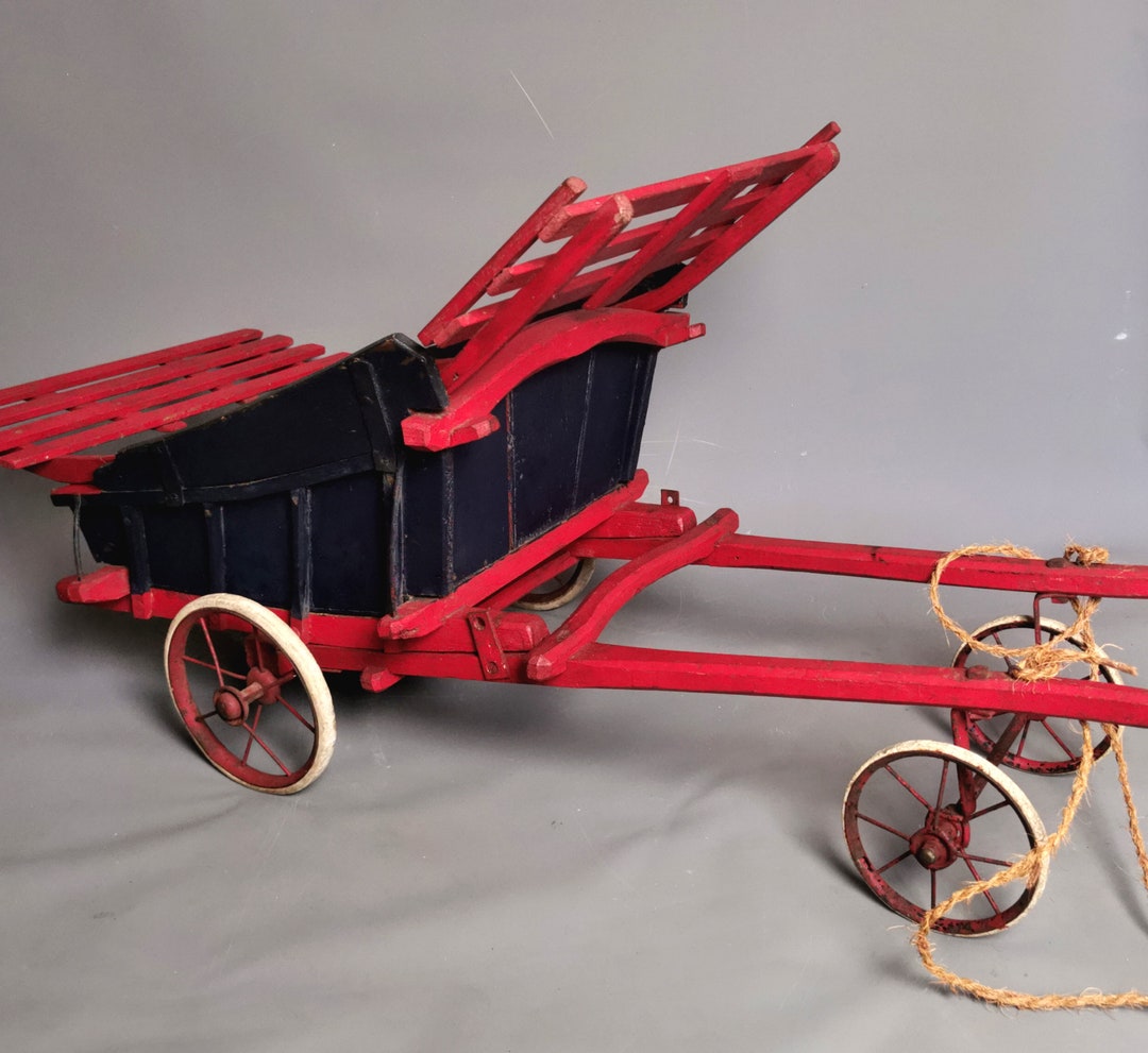 Antique Hand Built Child's Dog or Goat Cart - Etsy