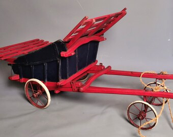 Authentic Antique German Potato Cart/goat Wagon - Etsy