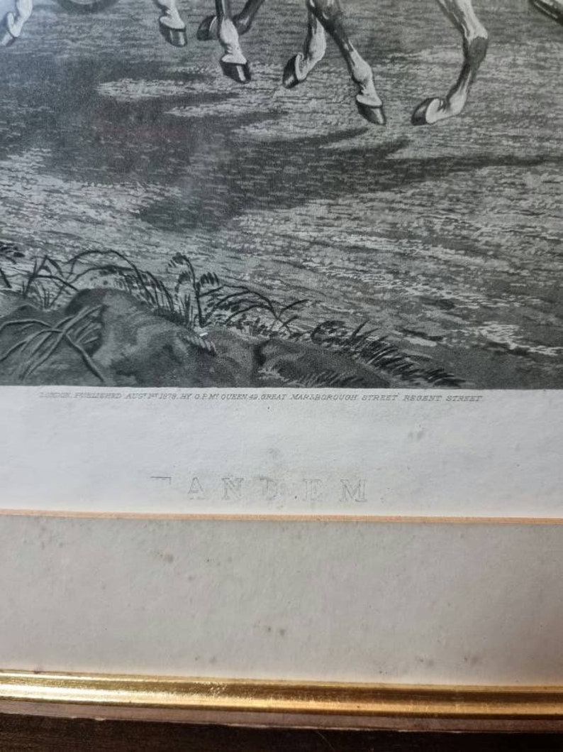 Antique Equestrian print, Hester after Alken, Victorian art