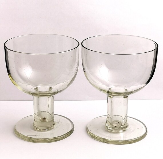 Antique Victorian Glass Pedestal Bowls Dessert Dishes Ice - Etsy