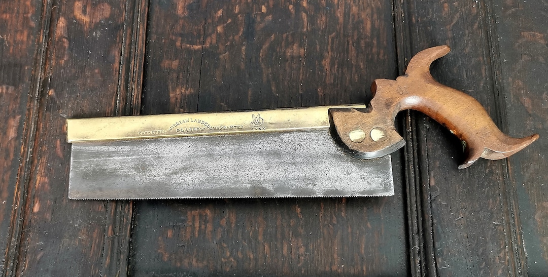 Antique Tenon Saw Wood Handled William Landell Glasgow - Etsy