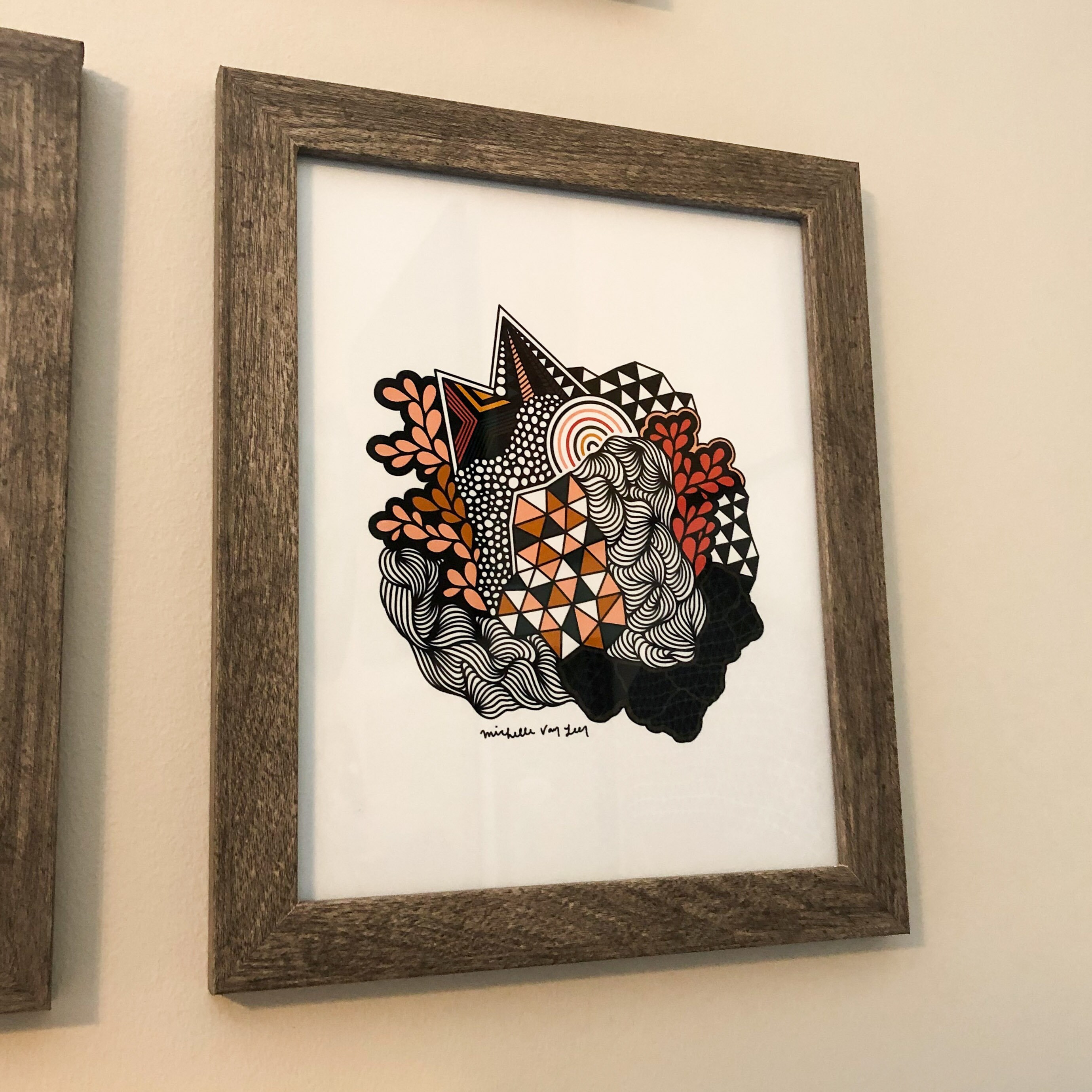 Modern abstract physical art print | Etsy