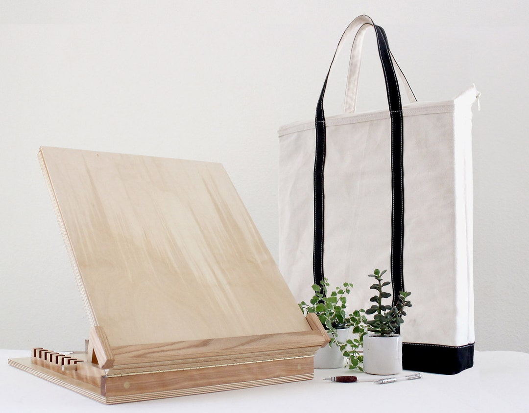 THE WORKS Louden Adjustable Drawing Board • Custom Art Board • Rotating ...