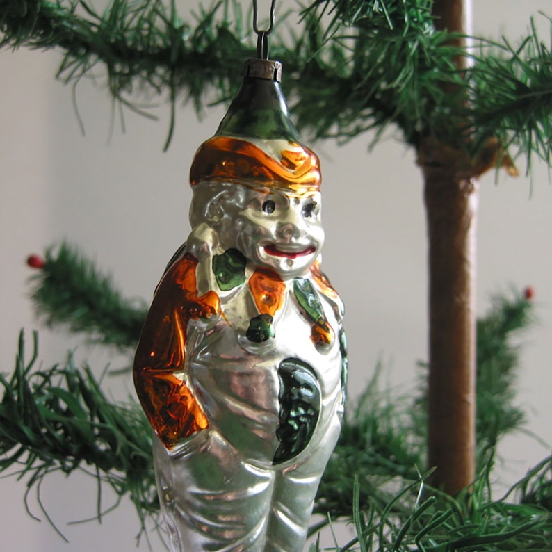 Vintage Antique Christmas Tree Decoration Beautiful Rare Glass Ornament ...