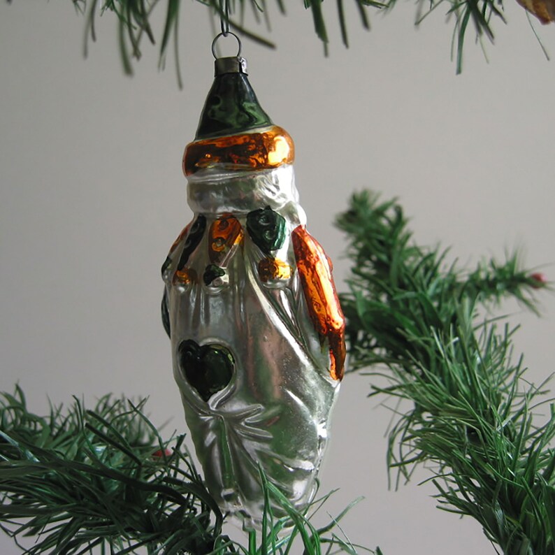 Vintage Antique Christmas Tree Decoration Beautiful Rare Glass Ornament ...