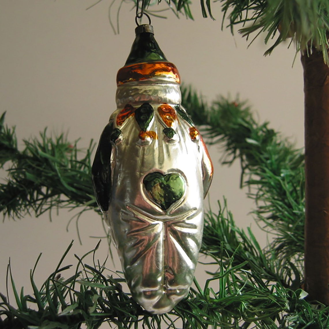 Vintage Antique Christmas Tree Decoration Beautiful Rare Glass Ornament ...