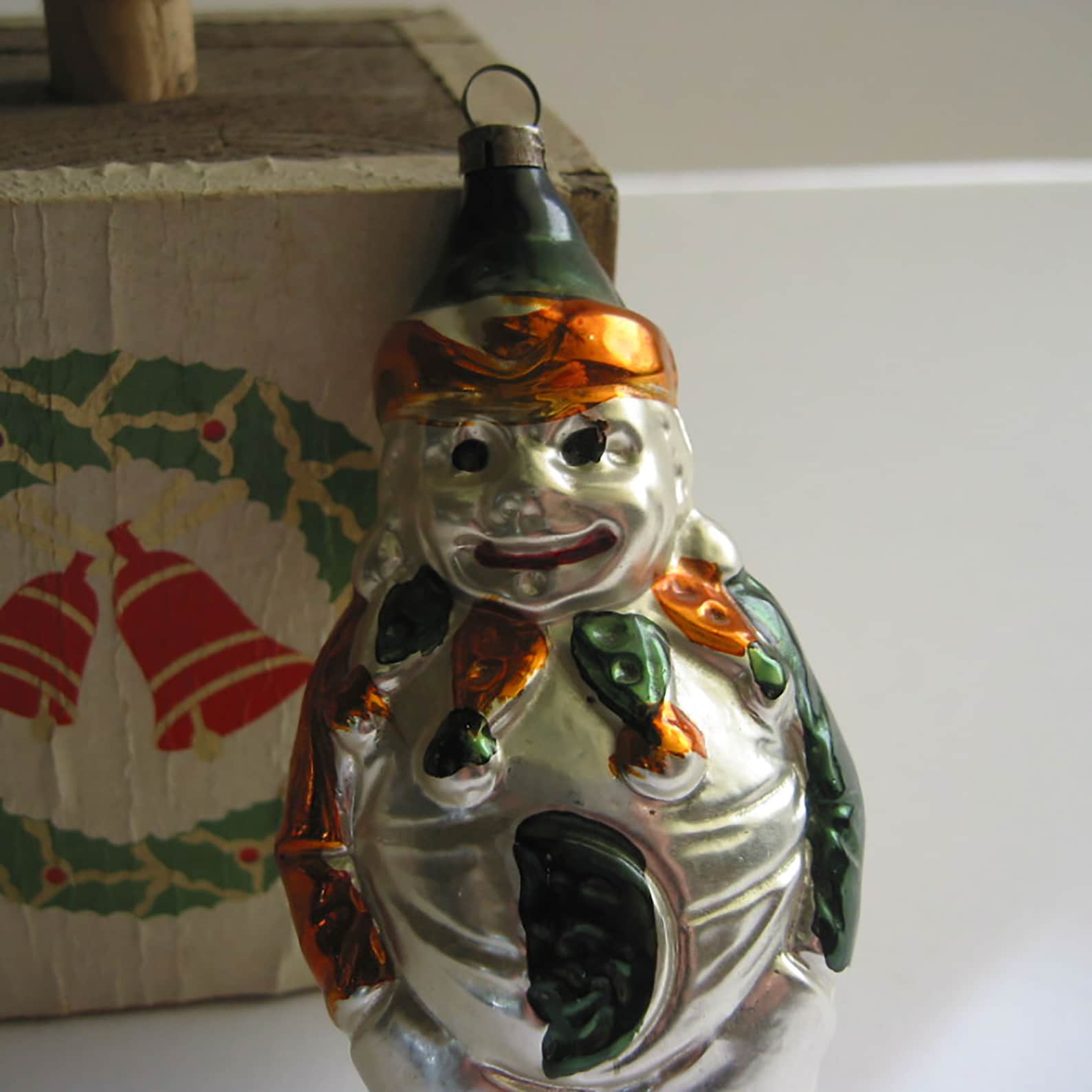 Vintage Antique Christmas Tree Decoration Beautiful Rare Glass Ornament ...
