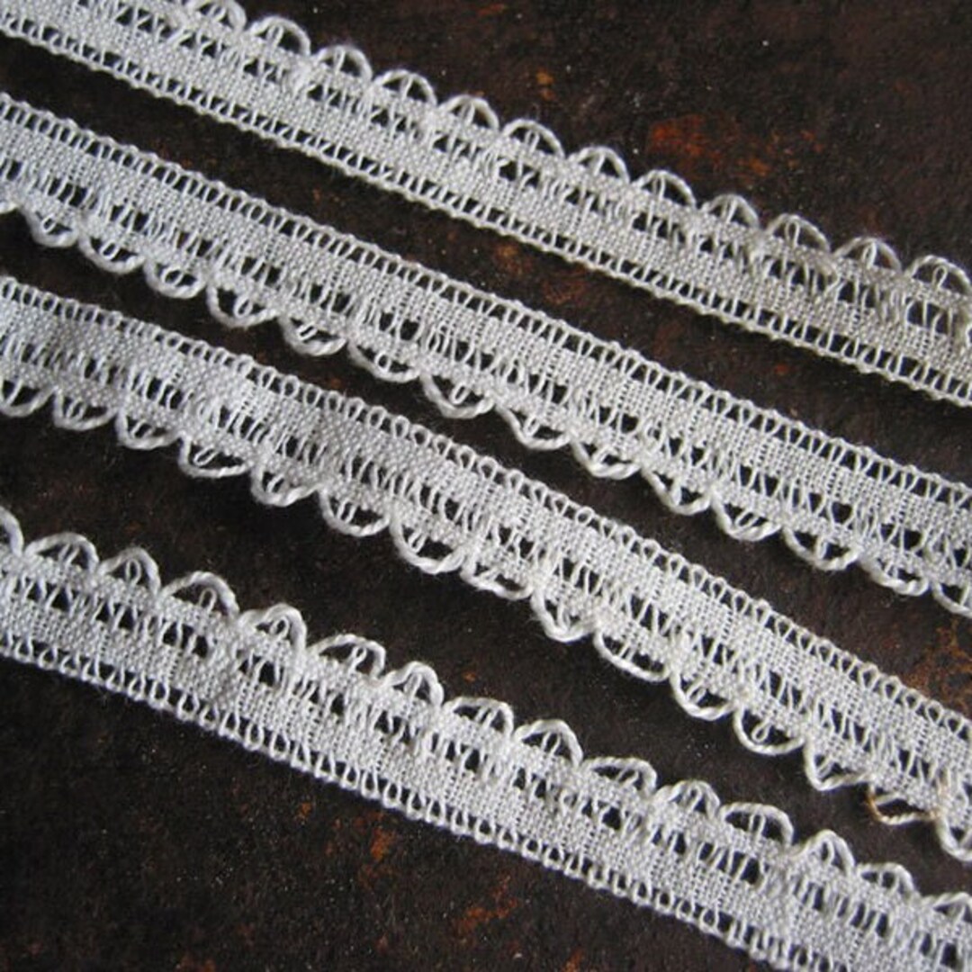 Vintageantique French Linen Trim Lace Scalloped Edge France Around 1920 ...