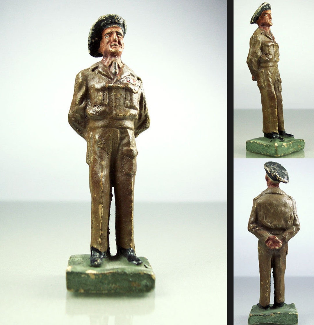 Vintage Antique Miniature Figure General Bernard Montgomery the ...