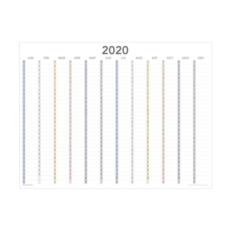 Dry Erase: 2020 Minimalist Calendar Combo Design Giant | Etsy