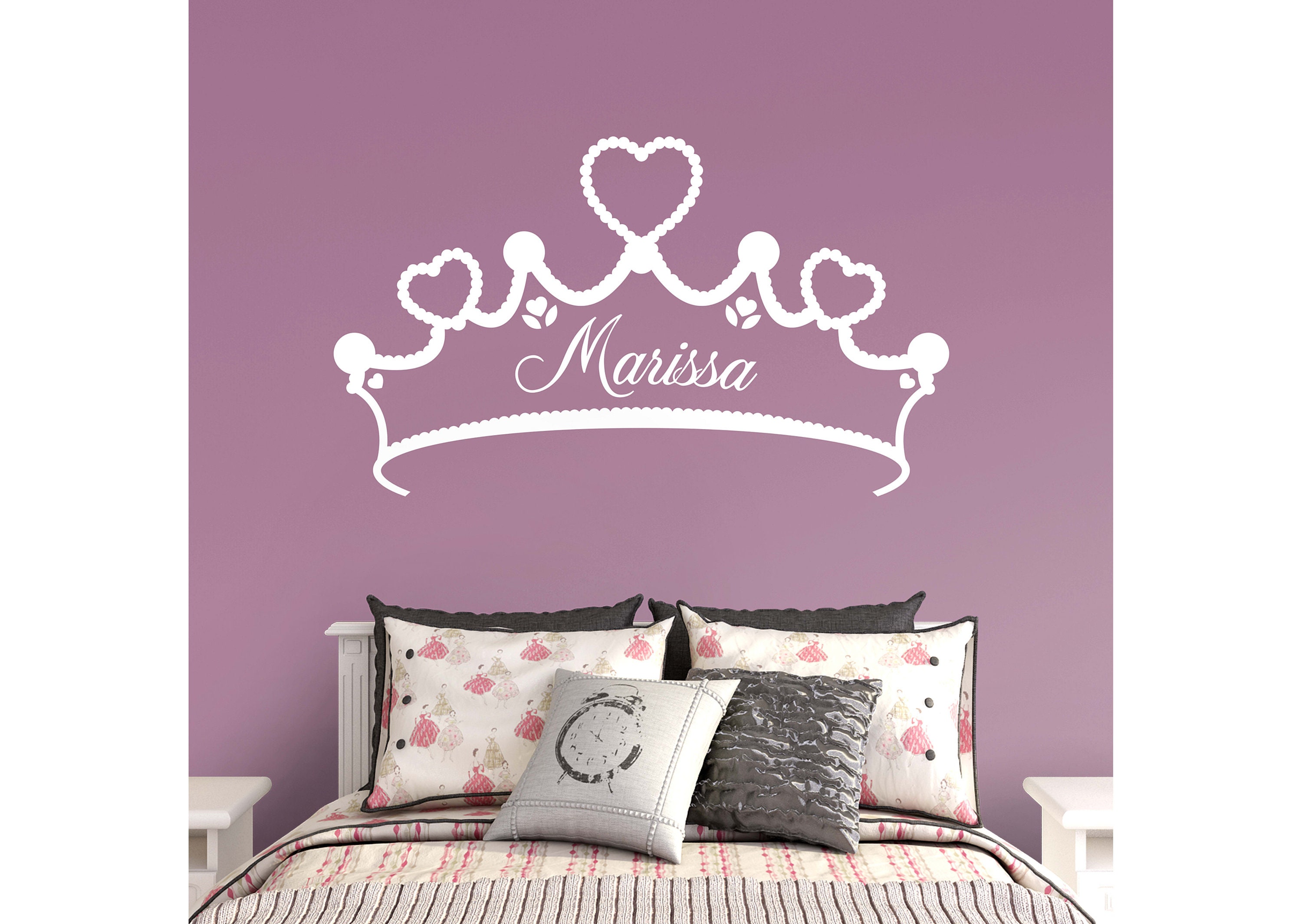 Tiara: Personalized Name Giant Transfer Decal | Etsy