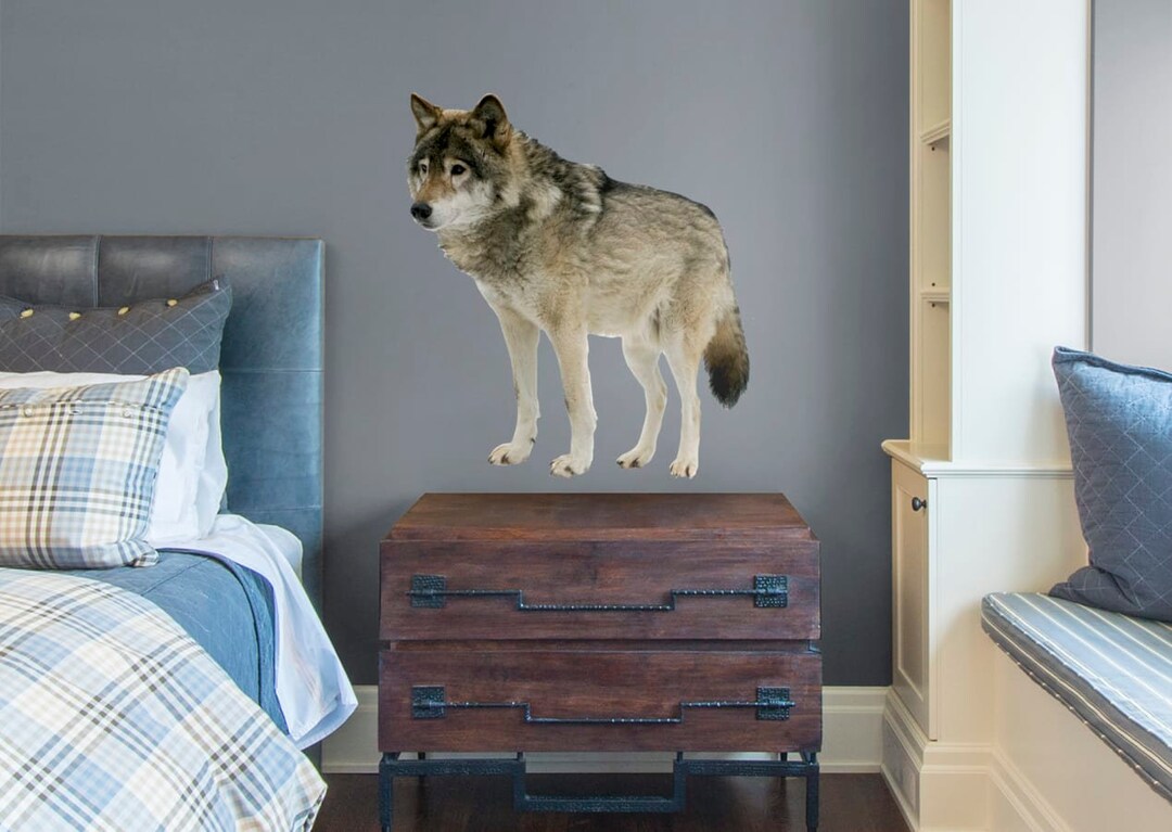 Fathead Wolf Large Wall Decal Giant Removeable, Re-positional Wall ...