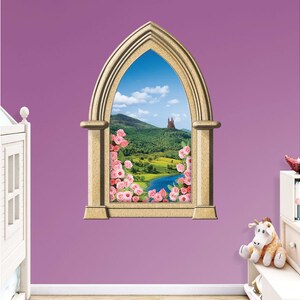 Instant Window: Fairy Tale Castle Giant Removable Wall Graphic - Etsy