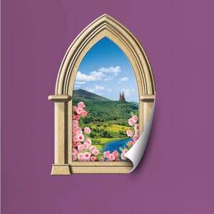 Instant Window: Fairy Tale Castle Giant Removable Wall Graphic - Etsy