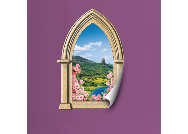 Instant Window: Fairy Tale Castle Giant Removable Wall - Etsy