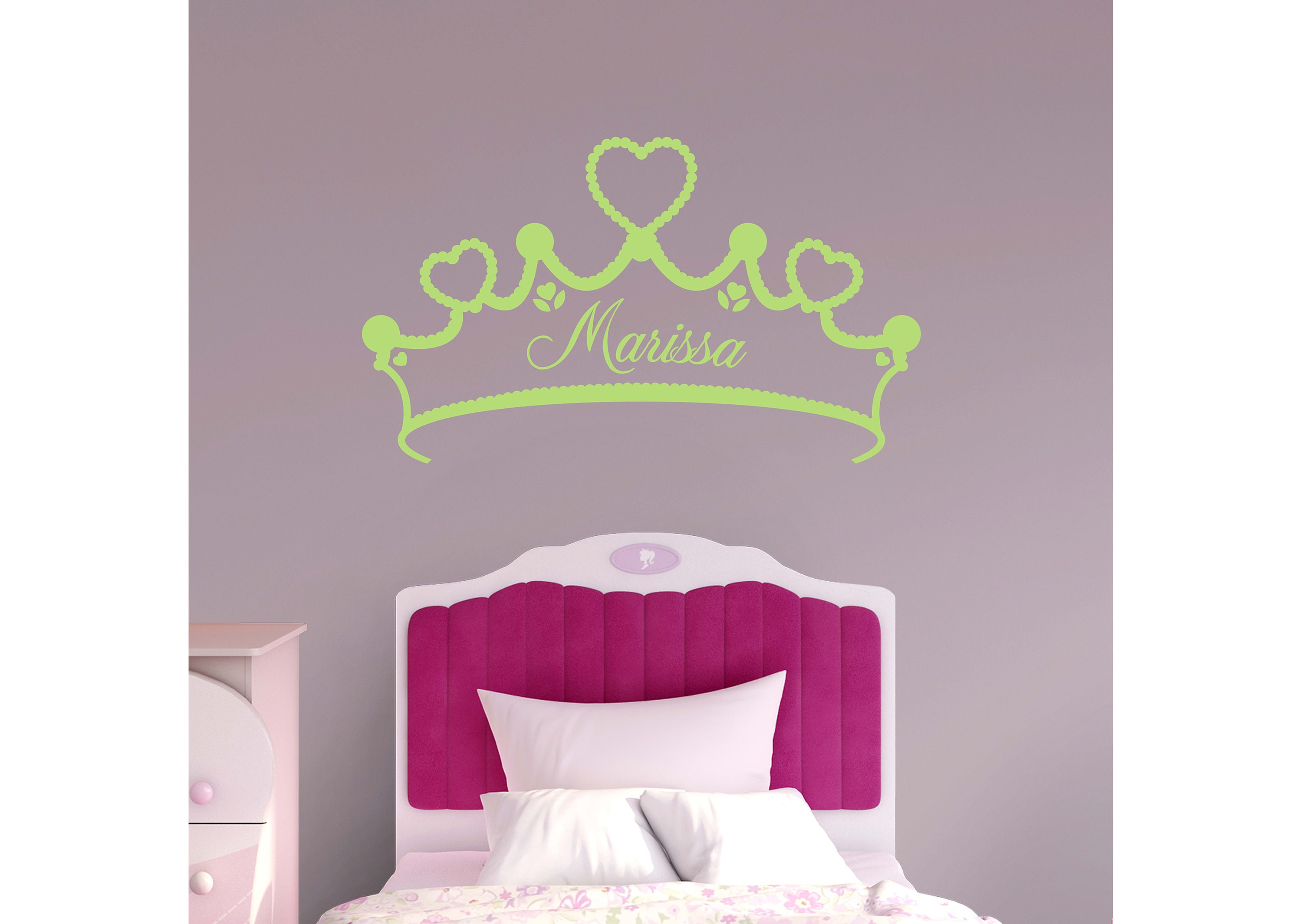 Tiara: Personalized Name Giant Transfer Decal | Etsy