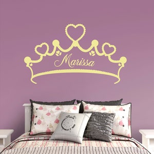 Tiara: Personalized Name Giant Transfer Decal - Etsy