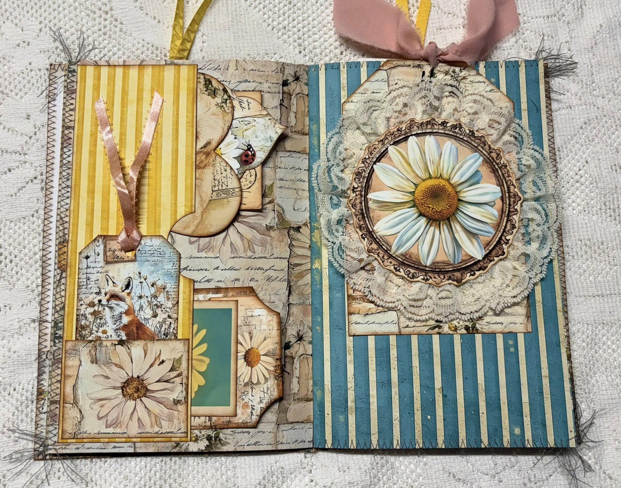 Daisy Journal #1 - Softcover Journal - Handmade Diary - Etsy
