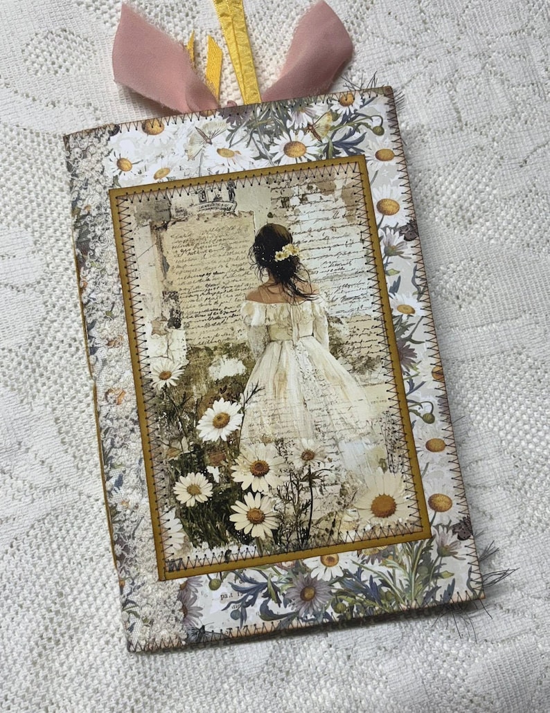 Daisy Journal #1 - Softcover Journal - Handmade Diary - Etsy