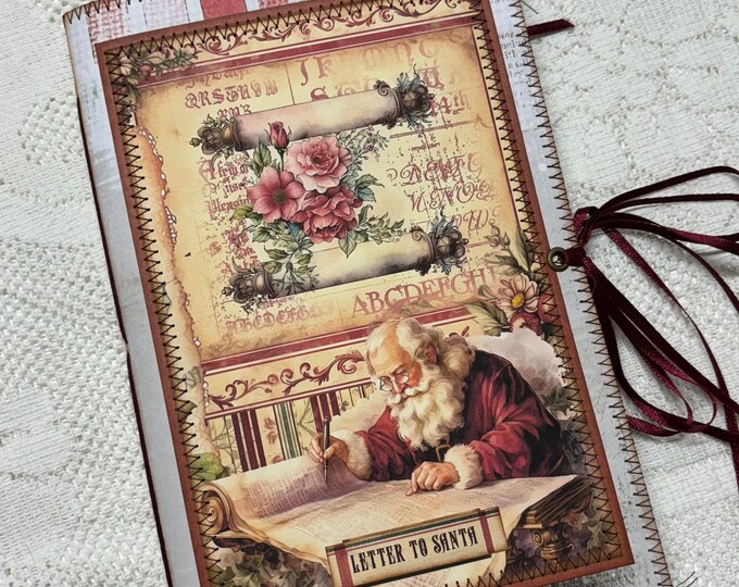 Letter to Santa - Softcover Christmas Journal - Handmade Diary ...