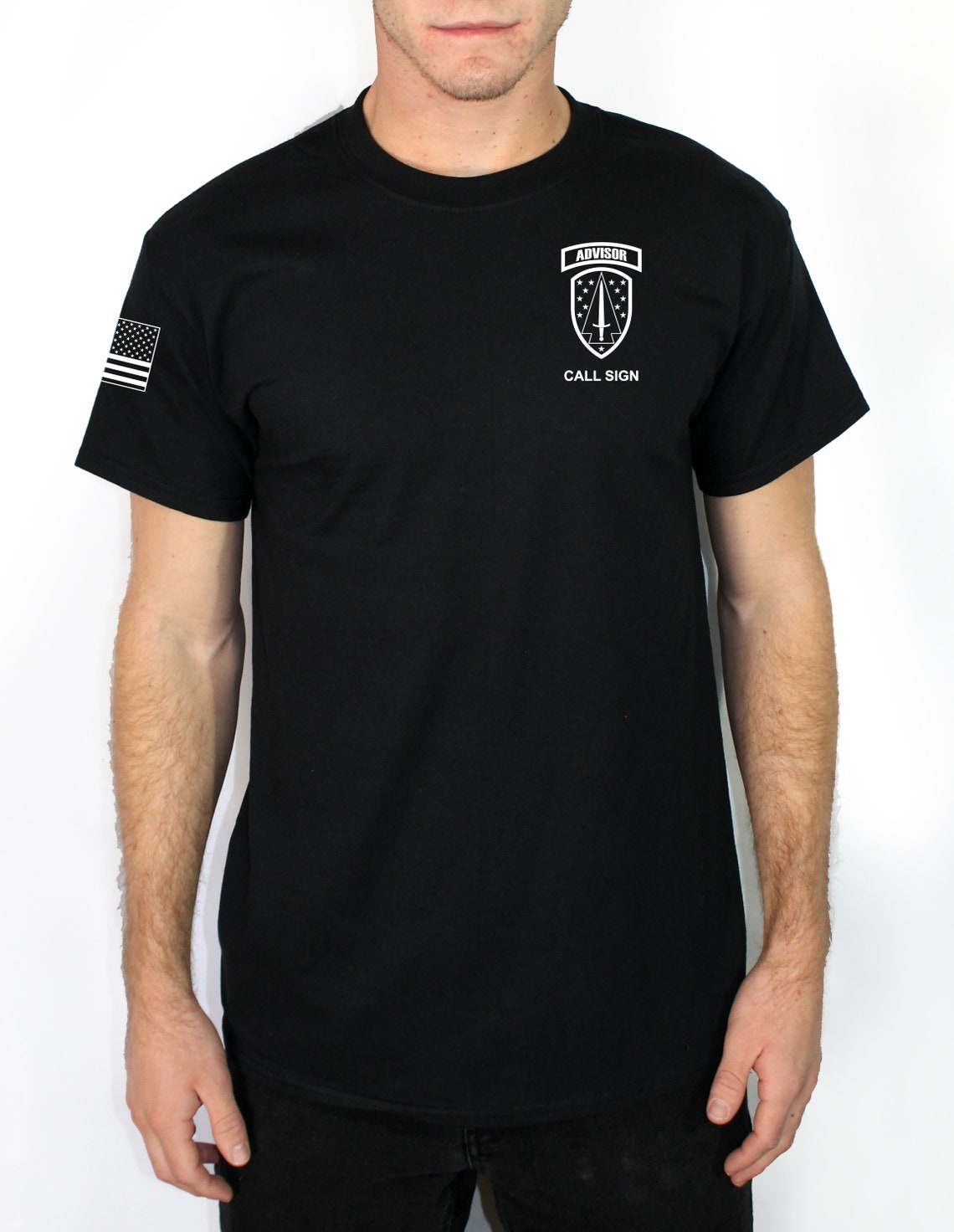 SFAB Advisor Crest Black 50-50 Unisex Shirt. Multiple Backs Available ...