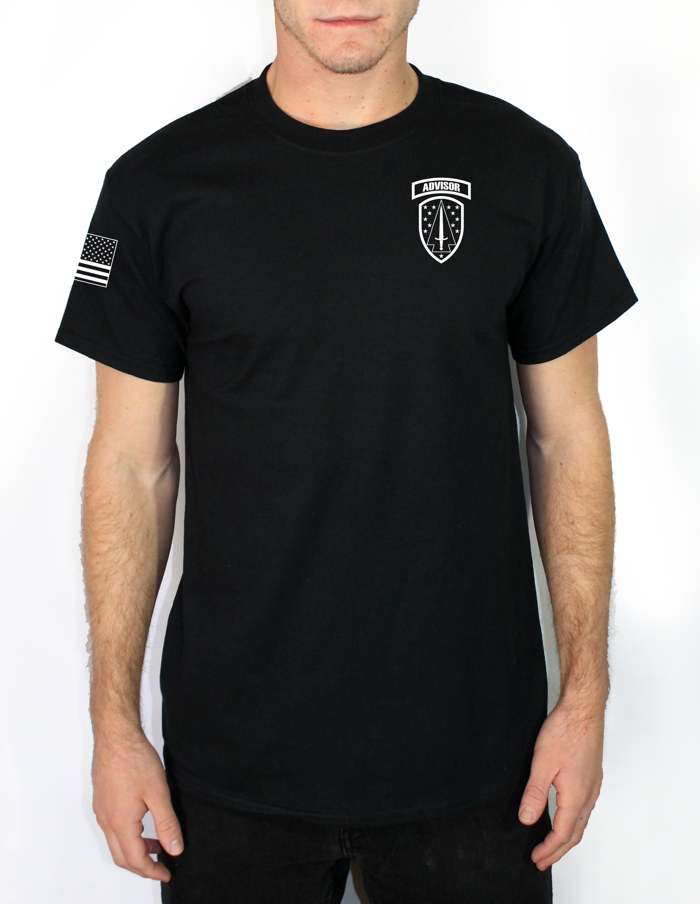 SFAB Advisor Crest Black 50-50 Unisex Shirt. Multiple Backs Available ...