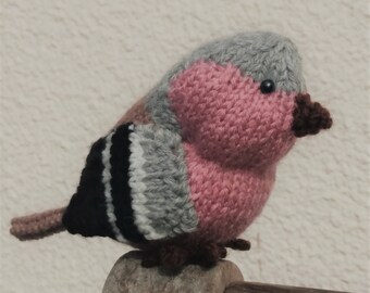 Chaffinch Knitting Pattern Cute Bird Knitting Pattern Steve the ...
