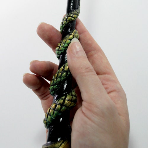 Snake Magic Wand Magic Wand Wizard Wand Poison Snake Wand | Etsy