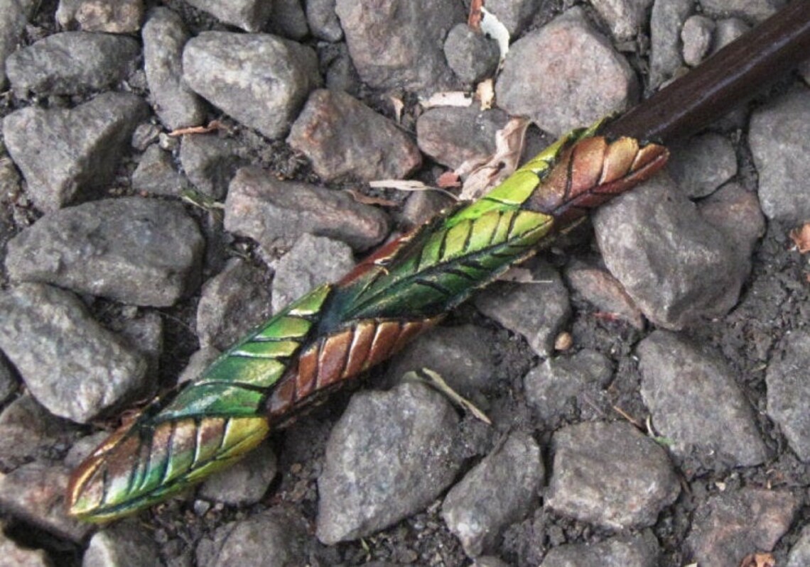 Magic Wand Wizard Wand Leaf Wand Autumn Leaves Red Wand - Etsy Sweden